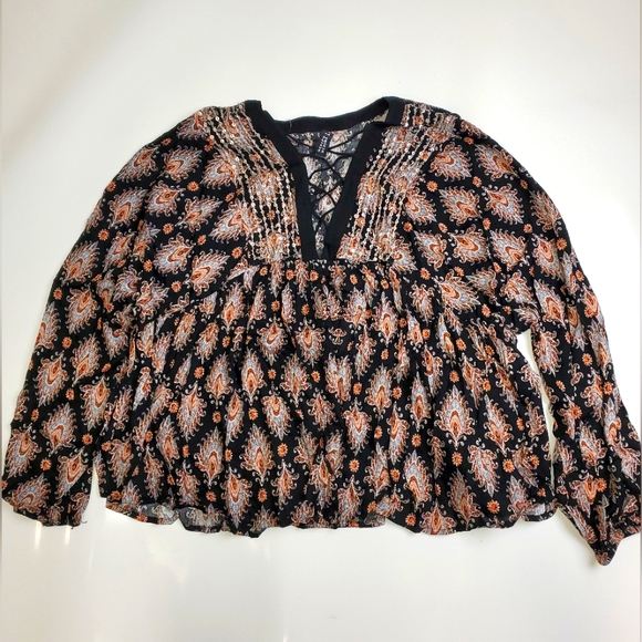 Design Lab Lord & Taylor | Tops | Design Lab By Lord Taylor Boho Blouse ...